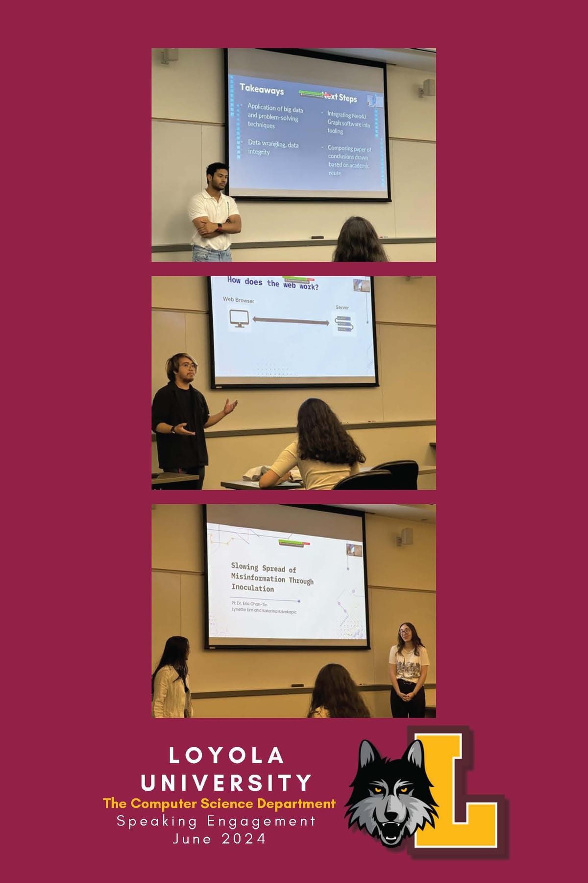CS Undergraduate Students Present Innovative Research Projects CS Undergraduate Students Present Innovative Research Projects